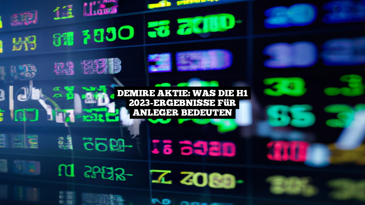 DEMIRE Aktie: Was die H1 2023-Ergebnisse für Anleger bedeuten